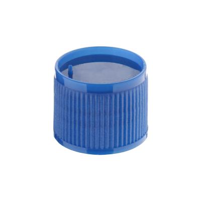 China Blue 20/410 Twist Cap Plastic Screw On Cap Customizable For Beverages Skincare Products for sale