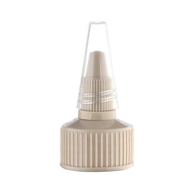 China 24/410 Screw Top Cap Beige Squeeze Bottle Lids Multi Functional for sale