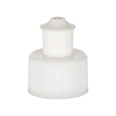 China White Push Pull Cap 24mm 28mm Sport Water Bottle Caps Custom Color for sale