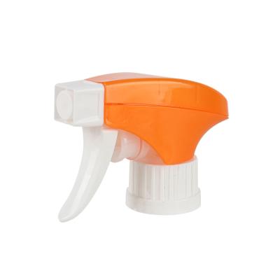 China Orange All Plastic Trigger Sprayer Customizable Plastic Spray Pump For Cleaning , Disinfection for sale