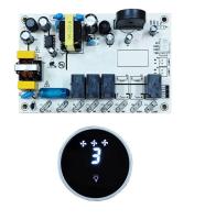 China Electronic Knob Touch Switch Control Panel With Back Light Kitchen Range Hood PCB Board for sale