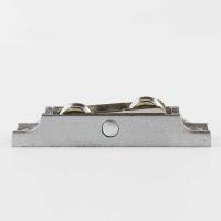 China Zinc Alloy Double Roller Grooved UPVC Window Door Accessories 55kg Load Capacity 16mm Width for sale