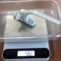China Half L Half R Zinc Aluminum Single Point Lock Handle for Sliding Windows 200pcs per Carton for sale
