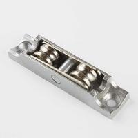 China Zinc Alloy Double Roller with Groove Pulley for UPVC Sliding Window 68mm for sale
