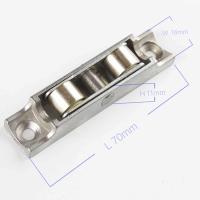 China Zinc Alloy Double Roller with Groove Pulley for UPVC Sliding Window 68mm for sale