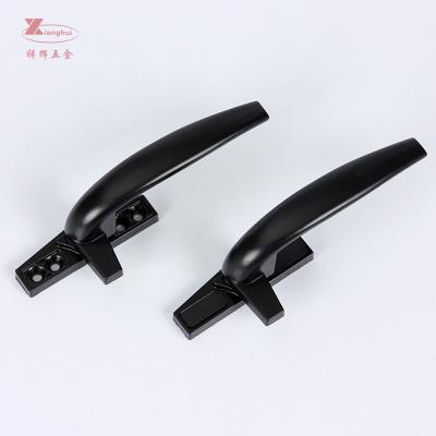 China UPVC Casement Window Single Point Lock Handle 124mm Length Cockspur Aluminium for sale
