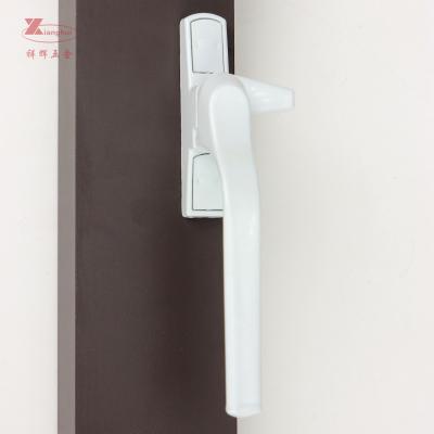 China 51g Zinc Alloy Aluminum Cockspur Single Point Window Handle for Sliding Windows for sale