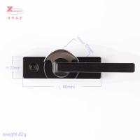 China Aluminum Crescent Lock for uPVC Sliding Doors Windows 200mm Laser Logo Custom for sale