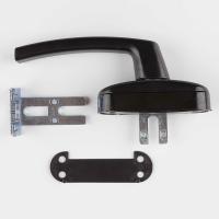 China UPVC Sliding Window Push Lock 146x30mm Aluminum Alloy Slim Handle for Casement for sale