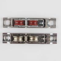 China 20mm x 15mm Heavy Duty PVC Sliding Window Roller Wheel with Two Bearings for sale