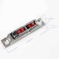 China 20mm x 15mm Heavy Duty PVC Sliding Window Roller Wheel with Two Bearings for sale