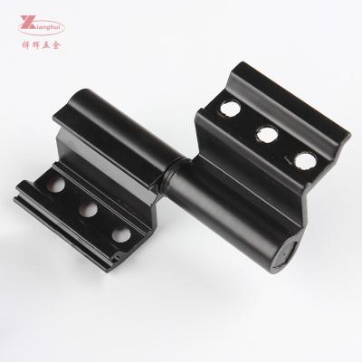 China Black Aluminium Door Hinge 91g Aluminium Alloy Pivot Hinge for Sliding Window for sale