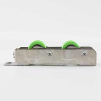China ISO9001 Double Wheel Sliding Gate Door Roller Zinc Plated 200pcs per Carton for sale