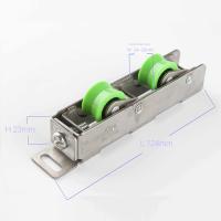China ISO9001 Double Wheel Sliding Gate Door Roller Zinc Plated 200pcs per Carton for sale