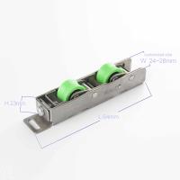 China ISO9001 Double Wheel Sliding Gate Door Roller Zinc Plated 200pcs per Carton for sale