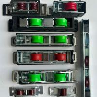 China Aluminum Sliding Window Door Roller Double Wheels Plastic Housing 20mm Height for sale