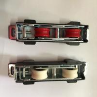 China 125mm UPVC Window Roller Double Wheel Bearings Zinc Plated Frame Sliding Window for sale