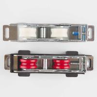 China 125mm UPVC Window Roller Double Wheel Bearings Zinc Plated Frame Sliding Window for sale