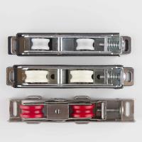 China 22mm Double Pulleys Adjustable Sliding Gate Door Roller for Aluminum Profile OEM for sale