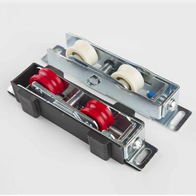 China Aluminum Alloy Window Roller with PP Cover 125mm POM Wheel Sliding Door Bearing for sale