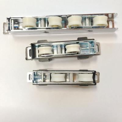 China Custom POM Double Roller Sliding Door Window Pulley with PP Cover 200pcs per Carton for sale