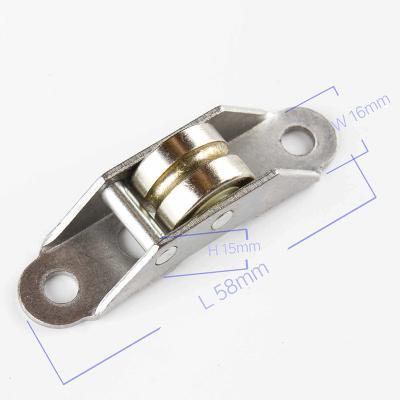 China 15mm Width Single U Groove Nylon Roller Wheel for Sliding Window Steel Frame for sale