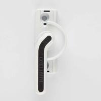 China UPVC Window Crescent Moon Lock Aluminum Alloy 201 Steel 21x23mm Powder Coated for sale
