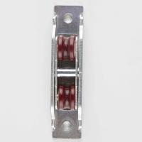 China Double Swing Grooved UPVC Sliding Door Roller Nylon Wheel 55kg Load Capacity for sale