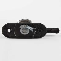 China UPVC Aluminum Push Window Crescent Lock Zinc Alloy Sliding Window Lock 23x24mm for sale