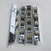 China Stainless Steel Adjustable Sliding Door Roller Four Door Pulley 23mm Width 20mm Height for sale