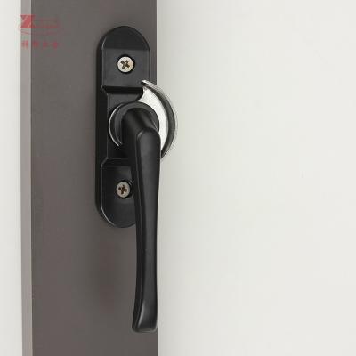 China UPVC Crescent Moon Lock with Long Handle and Hook for Sliding Windows 250pcs per Carton for sale