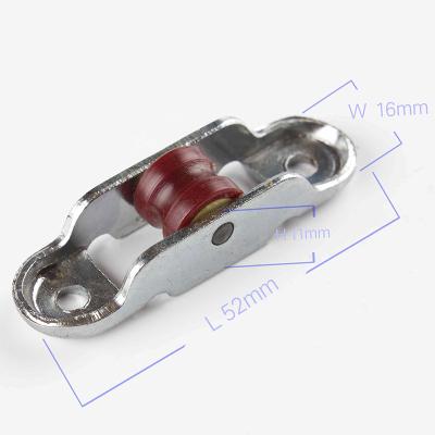 China 16mm Single Wheel Sliding Window Pulley Wheel Stainless Steel Iron for OEM Custom Logo for sale