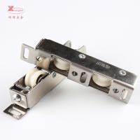 China Iron Frame Copper Plating Aluminum Profile Double Door Rollers with U Groove and POM 40mm for sale