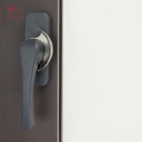 China Black UPVC Sliding Window Crescent Lock 74.5mm Length Durable Hardware for Long-Lasting Windows for sale