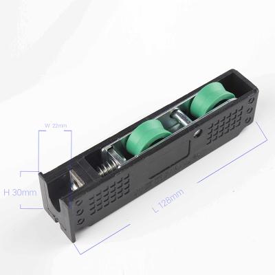 China 22mm Wooden Sliding Aluminium Door and Window Roller with Nylon Frame POM Wheel for sale