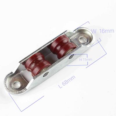 China 14mm 16mm UPVC Window Roller for Sliding Doors Steel Frame POM Wheel Zinc Plated for sale