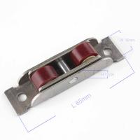 China Stainless Steel 16mm UPVC Window Double Roller Pulley for Sliding Doors for sale