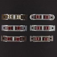 China Stainless Steel 16mm UPVC Window Double Roller Pulley for Sliding Doors for sale