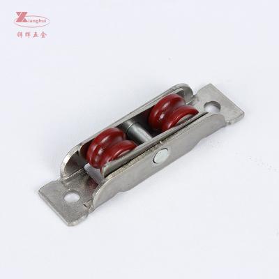 China 16mm UPVC Sliding Door Window Pulley with POM Wheel Stainless Steel Frame for sale