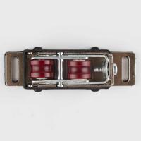China Double Pulley Sliding Gate Door Roller 23mm Adjustable for Aluminum Profile 84mm Length for sale