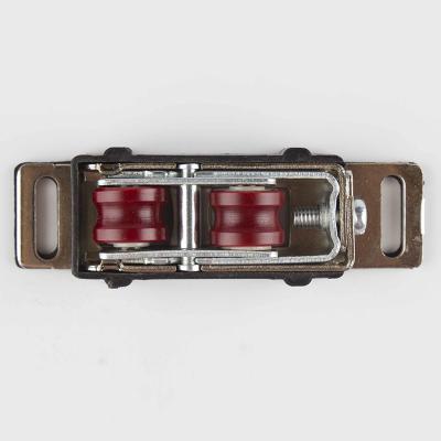 China Double Pulley Sliding Gate Door Roller 23mm Adjustable for Aluminum Profile 84mm Length for sale