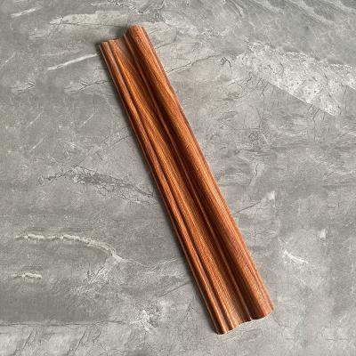 China 18mm Polyvinyl Chloride Plastic Pre Finished Skirting Boards for sale