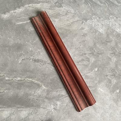 China ISO9001 Decorative 150mm PVC Skirting Boards Hot Stamping for sale
