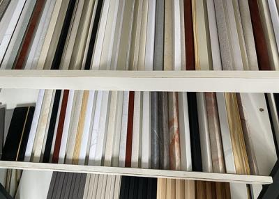 China Rectangle SPC Decorative Skirting Lines Emboss Flat Eir for sale