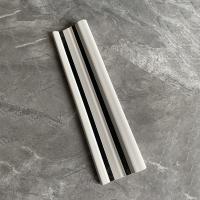 China Home Wall PVC Skirting Corner Trim Slotting Polishing Embossing for sale