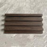 China Anti Aging Wood Plastic Composite Fluted WPC Wall Panels Cladding Exterior for sale