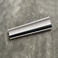 China Embossed Wear Resistant Layer SPC Decorative Lines Square Edge Skirting Board for sale