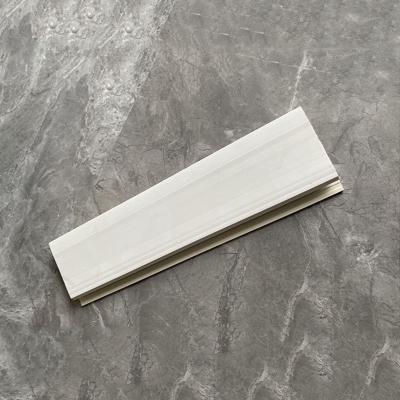 China Waterproof SPC Wearproof Skirting Line Wall Decorative Material 12mm 15mm 24mm for sale