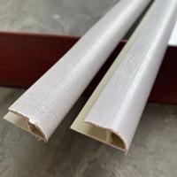 China Waterproof Square Plastic Skirting Board Wear Layer 0.3mm 0.5mm for sale