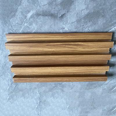 China WPC Fiber Grating Exterior WPC Wall Cladding Sanding Surface Treatment for sale